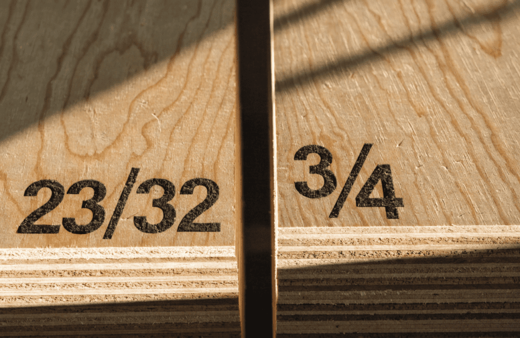 Why Is Plywood 23/32 Instead of 3/4?